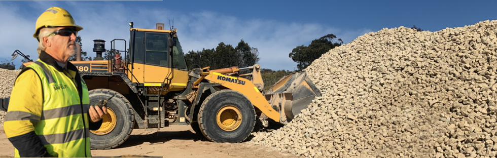 Sandstone Rock and Spalls - Benedict Recycling